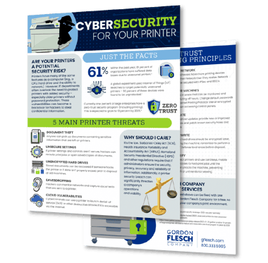 Cybersecurity For Your Printer | Gordon Flesch Company
