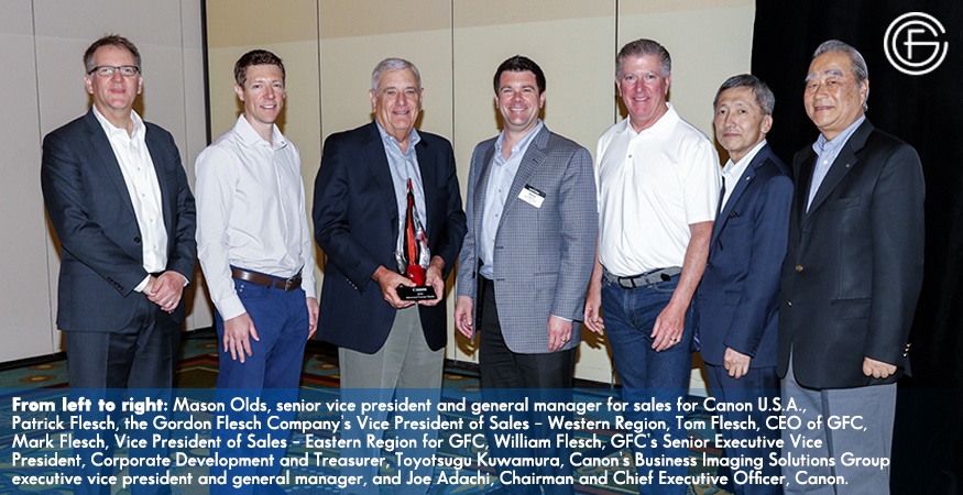 The Gordon Flesch Company Earns Canon’s Top Dollar Volume Award as ...