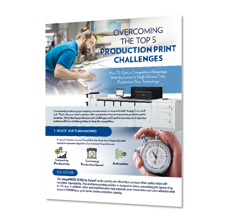 Infographic: Overcoming the Top Production Print Challenges | GFC