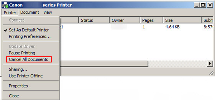 How to Clear Printer Queues on a Canon Printer | Gordon Flesch Company