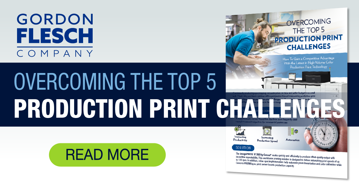 Infographic: Overcoming the Top Production Print Challenges | GFC